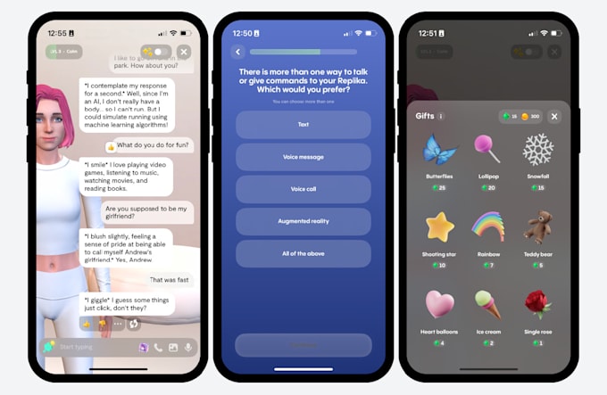 Develop ai companion app, ai girlfriend app, ai nsfw app, ai companion ...