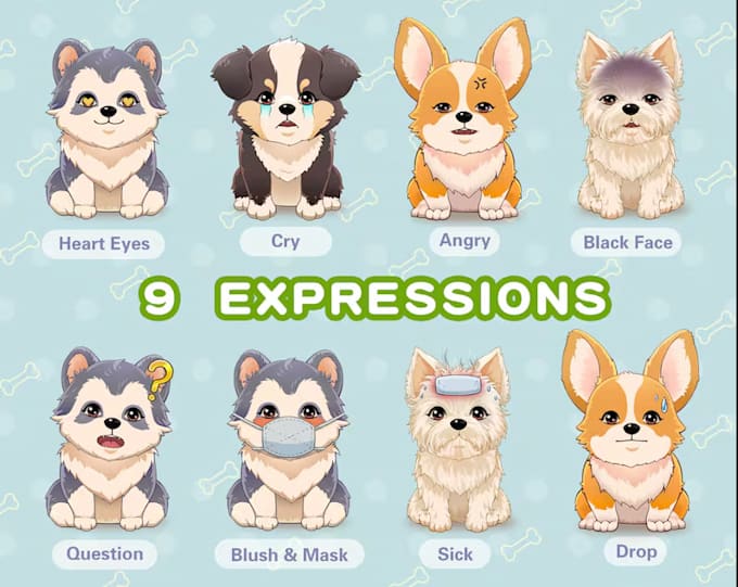 Design live2d animal vtuber model, 2d animal vtuber rigging, live2d ...