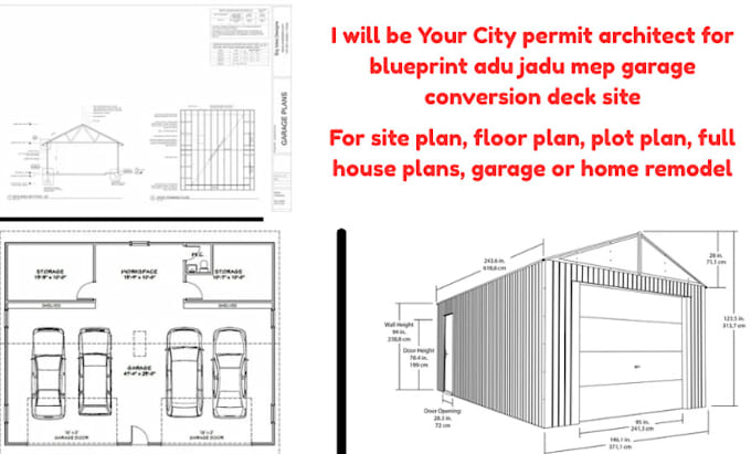 Be city permit architect for blueprint adu, mep, garage permit, patio ...