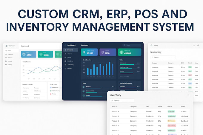 Develop custom crm, erp, pos, inventory management system by Boosterdev | Fiverr