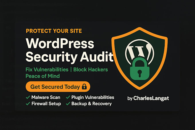 Perform a full wordpress security audit and fix issues by Charleslangat | Fiverr