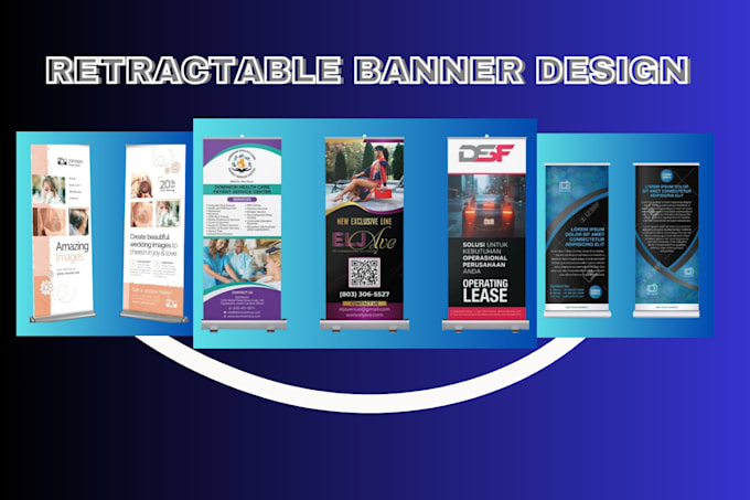 Design roll up, pull up, retractable banner for your business brand by ...