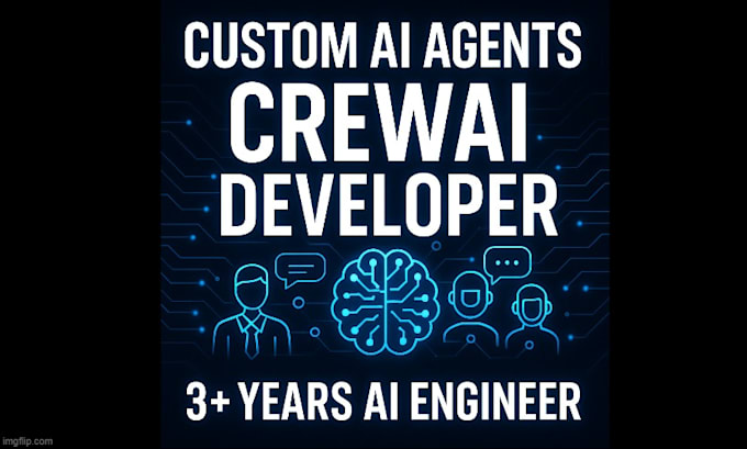 Create custom crewai agents for your ai automations by Piashpaul735 | Fiverr