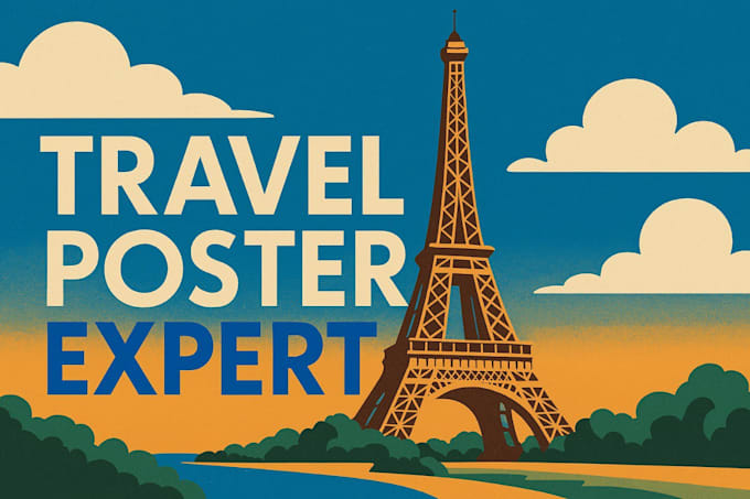 Design custom travel posters in vintage, retro or modern styles by ...