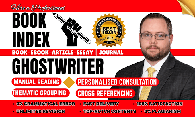 Create a clear, professional, and detailed index for your book by ...
