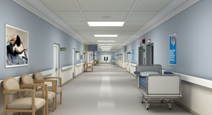 Do 3d cgi hospital design medical clinic laboratory pharmaceutical ...