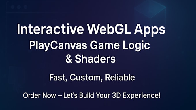 Create interactive webgl experiences with playcanvas and custom shaders by Abdulrahmond | Fiverr