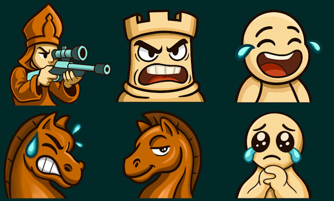 Create unique stylish twitch emotes for you by Jayvioarts | Fiverr