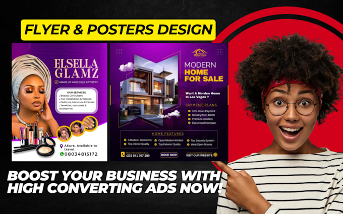 Design a professional flyer or poster for your event, business, or ...