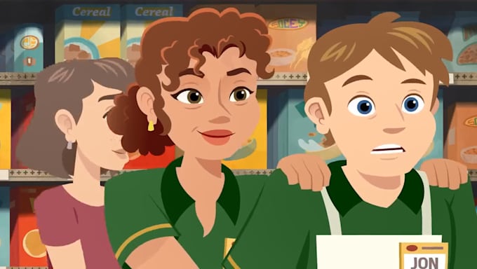 Create 2d cartoon animation,2d character animation, youtube intro, 2d ...