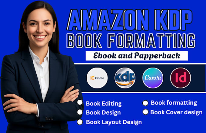 Do amazon kdp book formatting, paperback and kindle ebook formatting by Gloryfreddie | Fiverr
