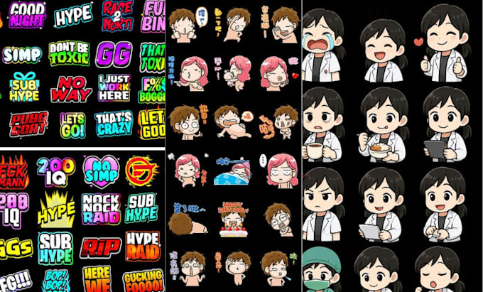 Design cruixie twitch emote overlays and logo alert alert by Bles_salex ...