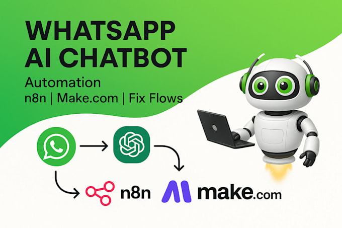 Do whatsapp automation whatsapp ai chatbot n8n make automation fix whatsapp flow by Web_alive ...