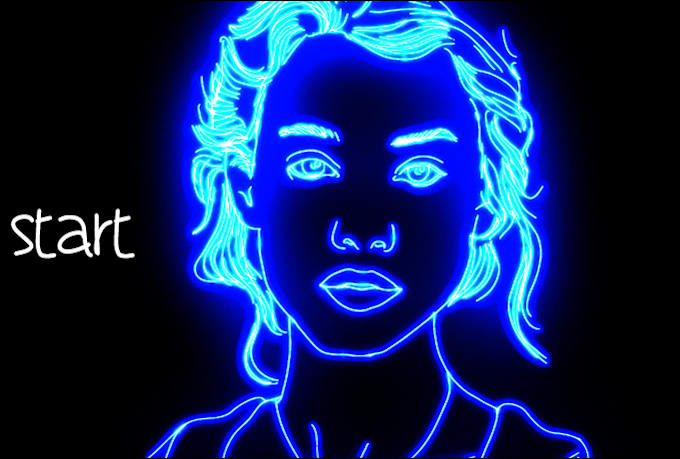 Create a magic neon animation gif of your face by Andivision | Fiverr