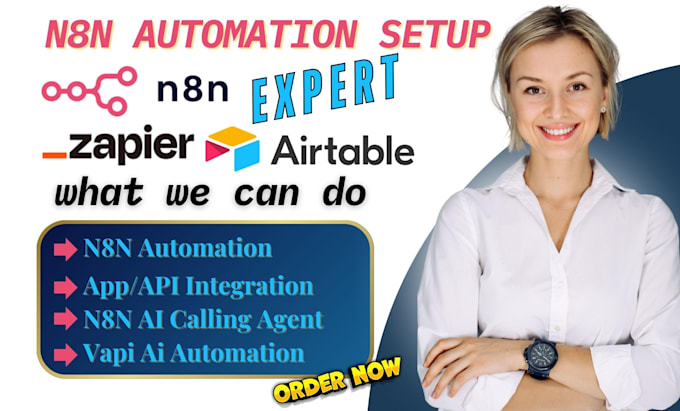 Configuración de automatización n8n, agente vapi ai, flujos de trabajo n8n, integraciones de api n8n