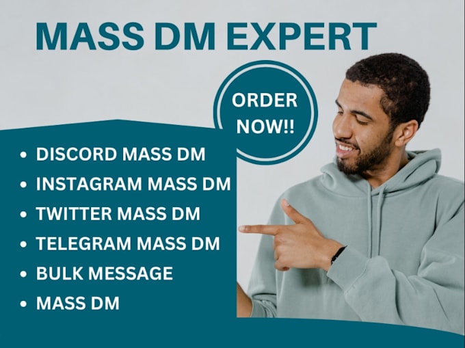 Do mass dm discord mass dm discord promotion by Smitjerryy | Fiverr