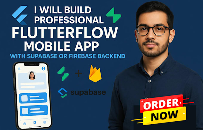 Fix or build flutterflow mobile app with supabase, firebase backend integration by Appdecker ...