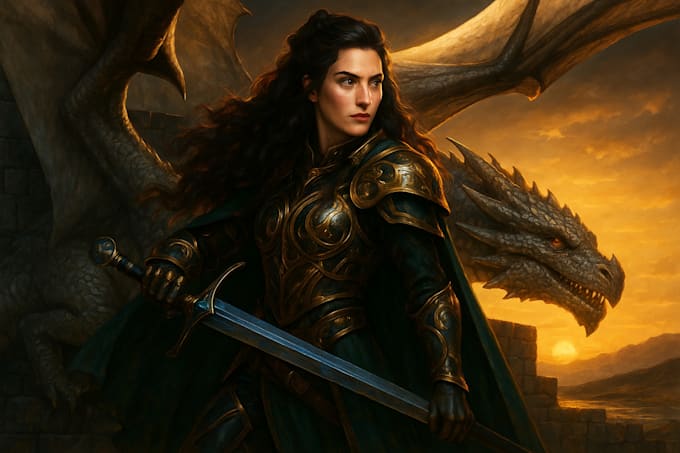 Do a fantasy character art and fantasy unique style by Larissavaros873 ...