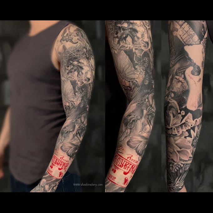 Create a tattoo design of tattoo sleeve by Stylishorter | Fiverr