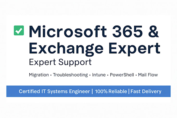 Migrate, configure and troubleshoot microsoft 365 and exchange systems ...