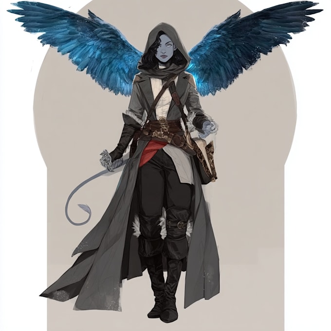 Dnd character art and dnd character art by Vamissaeg | Fiverr