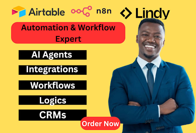 Automate tasks using lindy ai, n8n automation, and node red ai agents workflows by Oludesigns05 ...