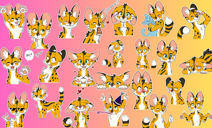 Draw animated furry nsfw telegram stickers discord stickers crypto ...