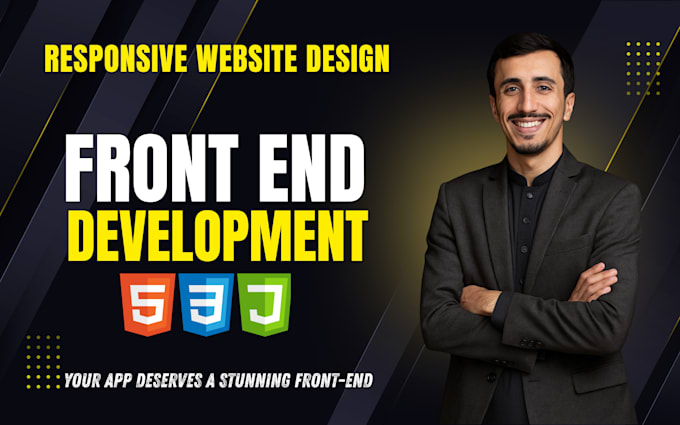 Develop a responsive front end using html, css, javascript by Adnan_gull79 | Fiverr