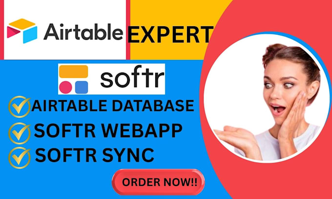 Setup airtable, design airtable database, automate softr webapp, client ...