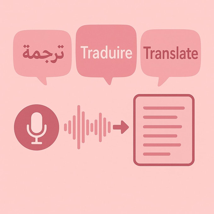 Translate audio or text in arabic, french and english by Amal_aabbaz ...