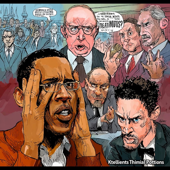 Draw political cartoon and comic strip by Wedaakseo | Fiverr
