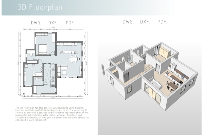 Draw 3d floor plan with archicad from sketch by Sando1213 | Fiverr