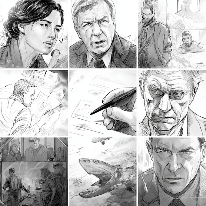 Draw comics book pages, storyboards, illustrations by Kenoravarora | Fiverr