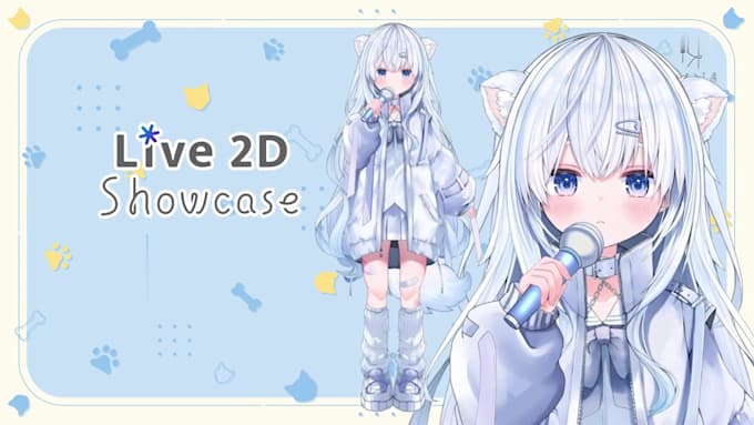 Draw custom png tuber model vtuber anime character live2d vtuber model ...