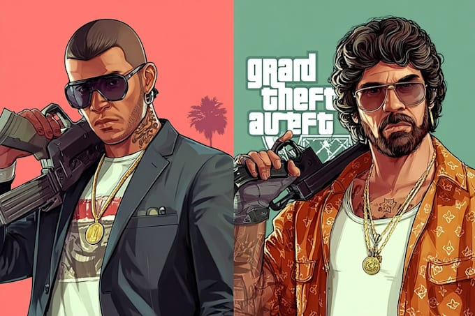 Design semi realistic fantasy art or gta characters by Keemenaeofilo ...