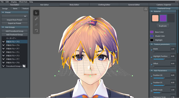 Rig animate ue4 ue5 3d vtuber vrchat vuforia vroid model with arkit blendshape by Rainmonie | Fiverr