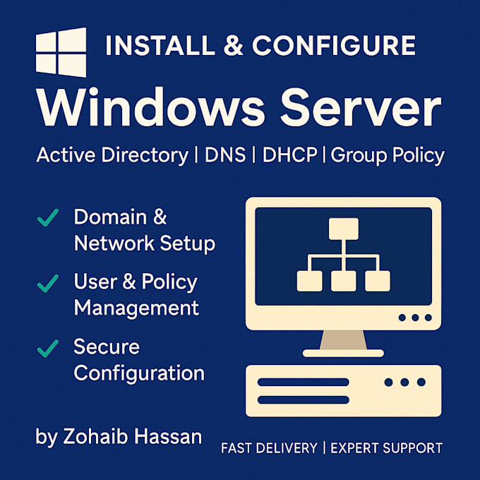 Setup window server with ad, dns and gpo by Zohaibhassan497 | Fiverr