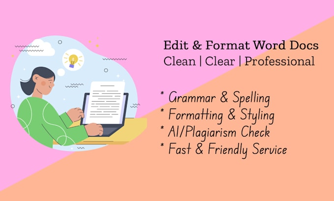 Format and edit word documents professionally by Sujiofficeworks | Fiverr