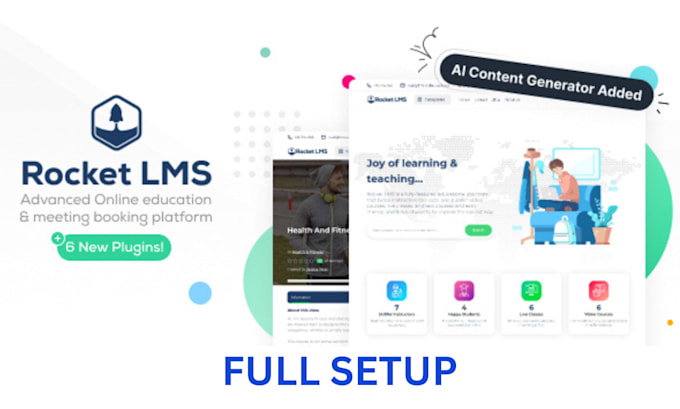 Setup rocket lms learning management system by Jibran12j | Fiverr