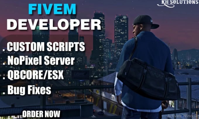 Faire le script fivem, ped, le serveur dayz, la carte, fivem mlo, gta v ...