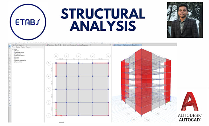 Do structural analysis and design using autocad and etabs by M_rakib_hossain | Fiverr