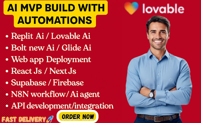 Replit base44 lovable glide supabase deploy ai agent dev mvp web app n8n flows by Timnexaiprof ...