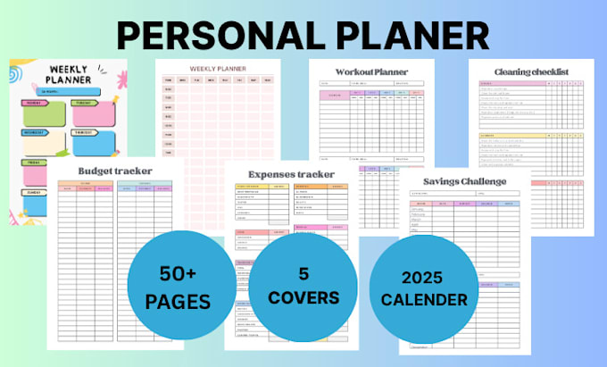 Create amazing etsy printable planners on canva by Digital_jabed | Fiverr