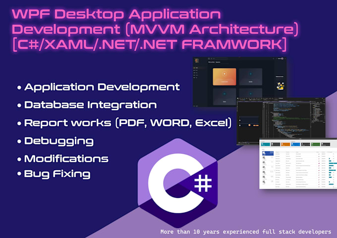 Develop wpf desktop applications in dot net with mvvm structure by Mrm ...