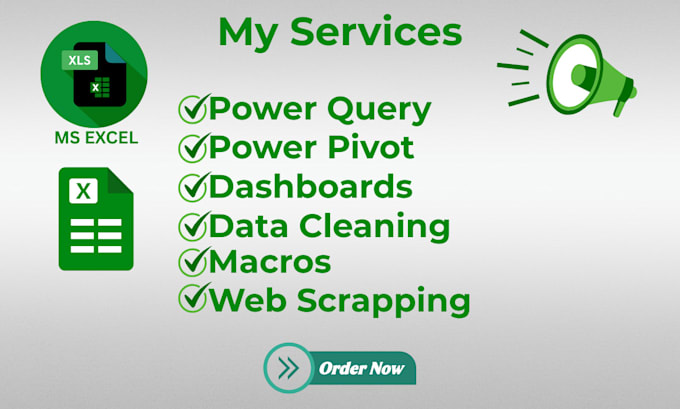 Do dashboard, power pivot,power query, data cleaning, macros by Abdulbasit3008 | Fiverr