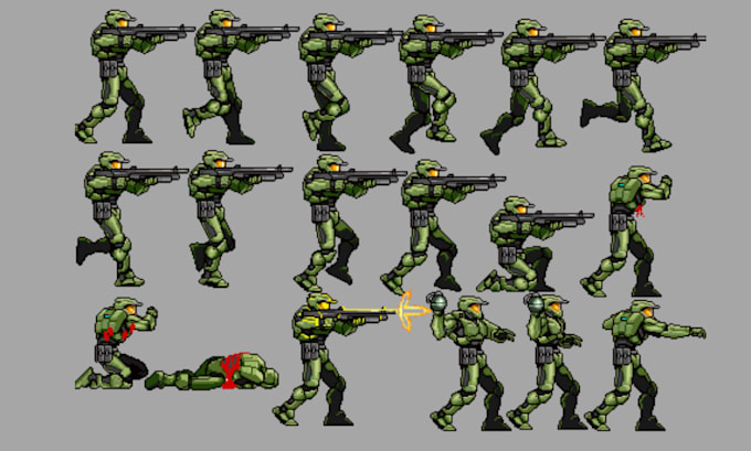 Do pixel art character sprite sheet pixel art animation pixel game ...
