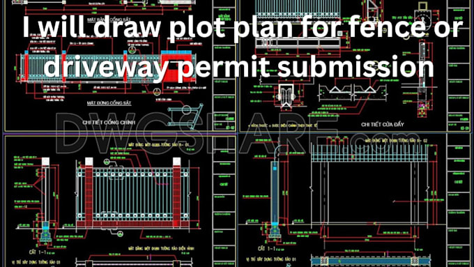 Draw plot plan for fence or driveway permit submission by Alexmoreno321 | Fiverr