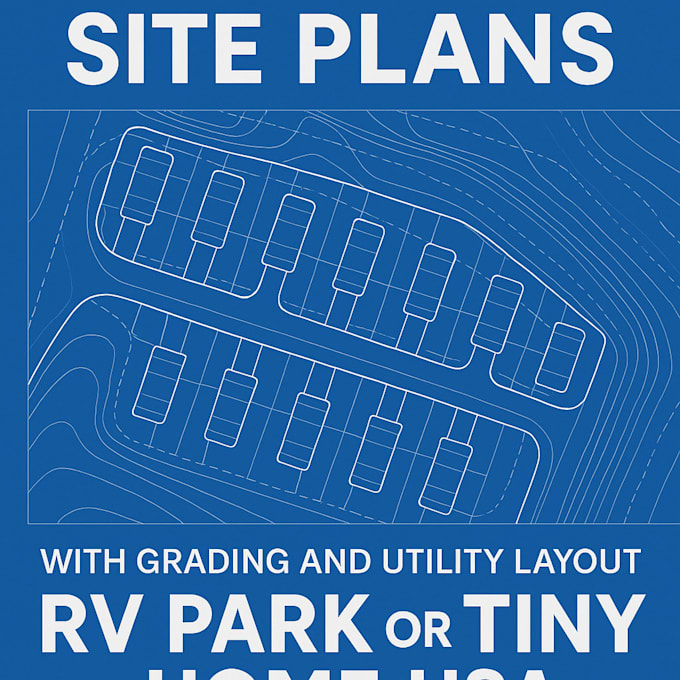 Design permit ready rv park or tiny home site plans with grading ...