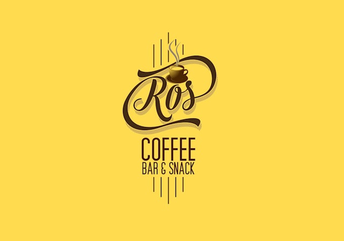 Design a modern custom coffee bar and snack food restaurant logo by ...
