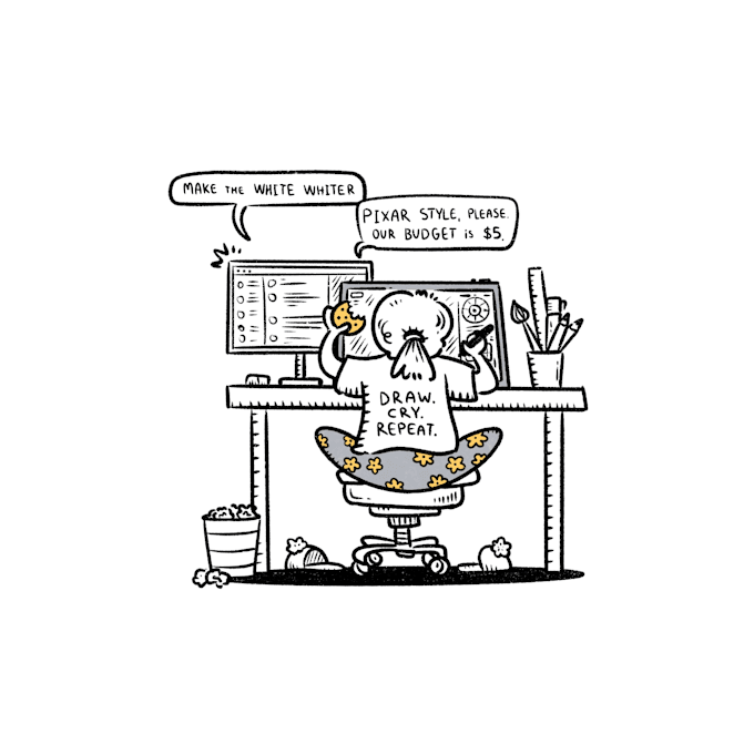 Draw a funny doodle style illustration based on your story by Ana ...